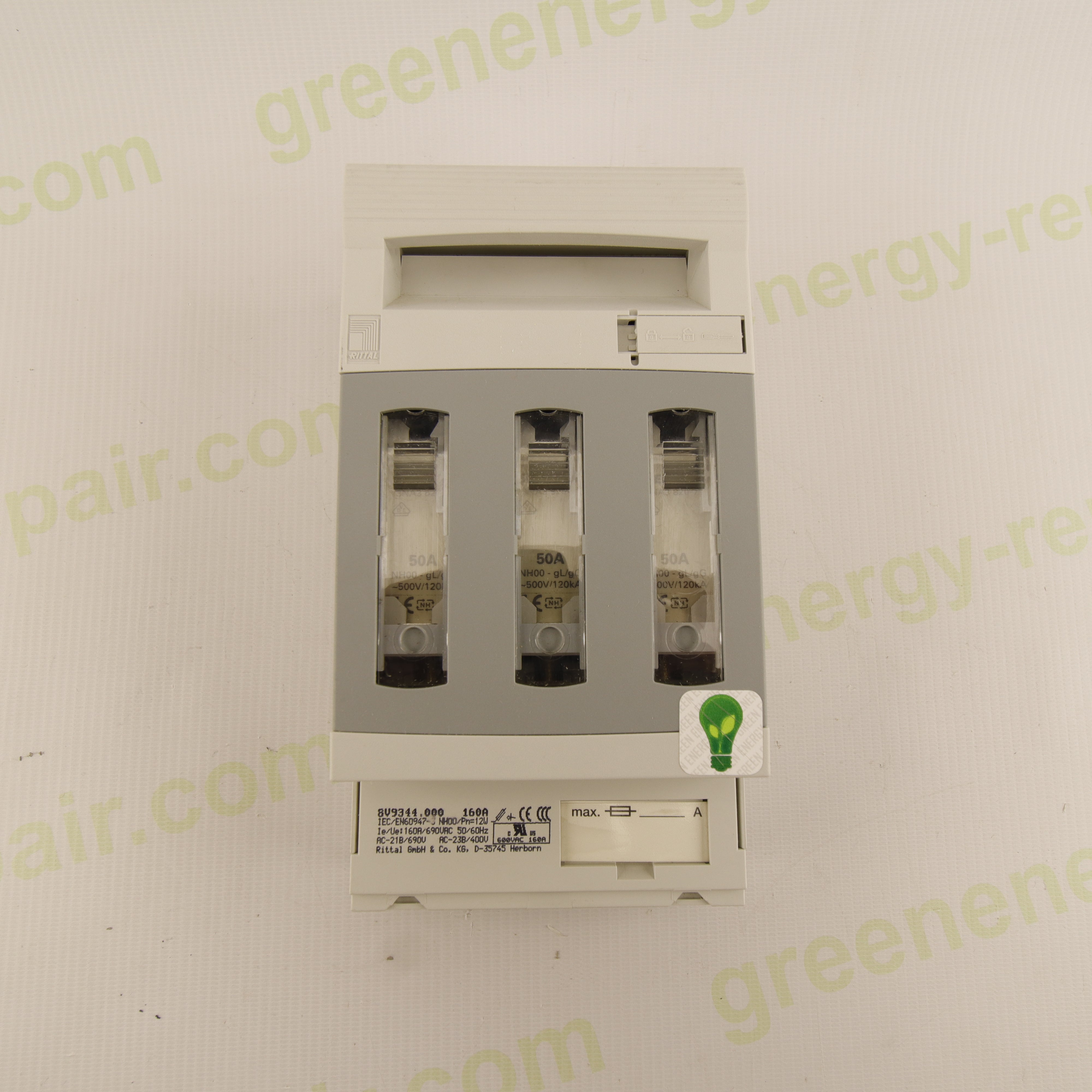 Solar Power Rittal 160A Three-Phase Fuse Holder – Green Energy